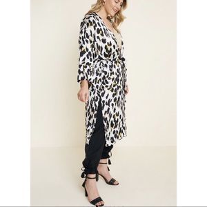 Tops | Plus Size Leopard Kimono Duster | Poshmark